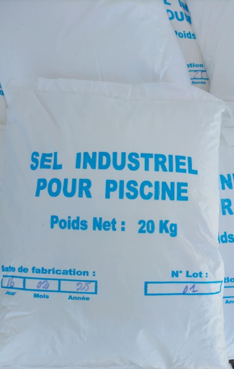Sel industriel pour piscine – Sac de 20 kg - Cleanic Piscine